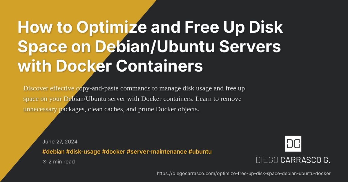 How to Optimize and Free Up Disk Space on Debian/Ubuntu Servers with ... How to Optimize and Free Up Disk Space on Debian/Ubuntu Servers with ...